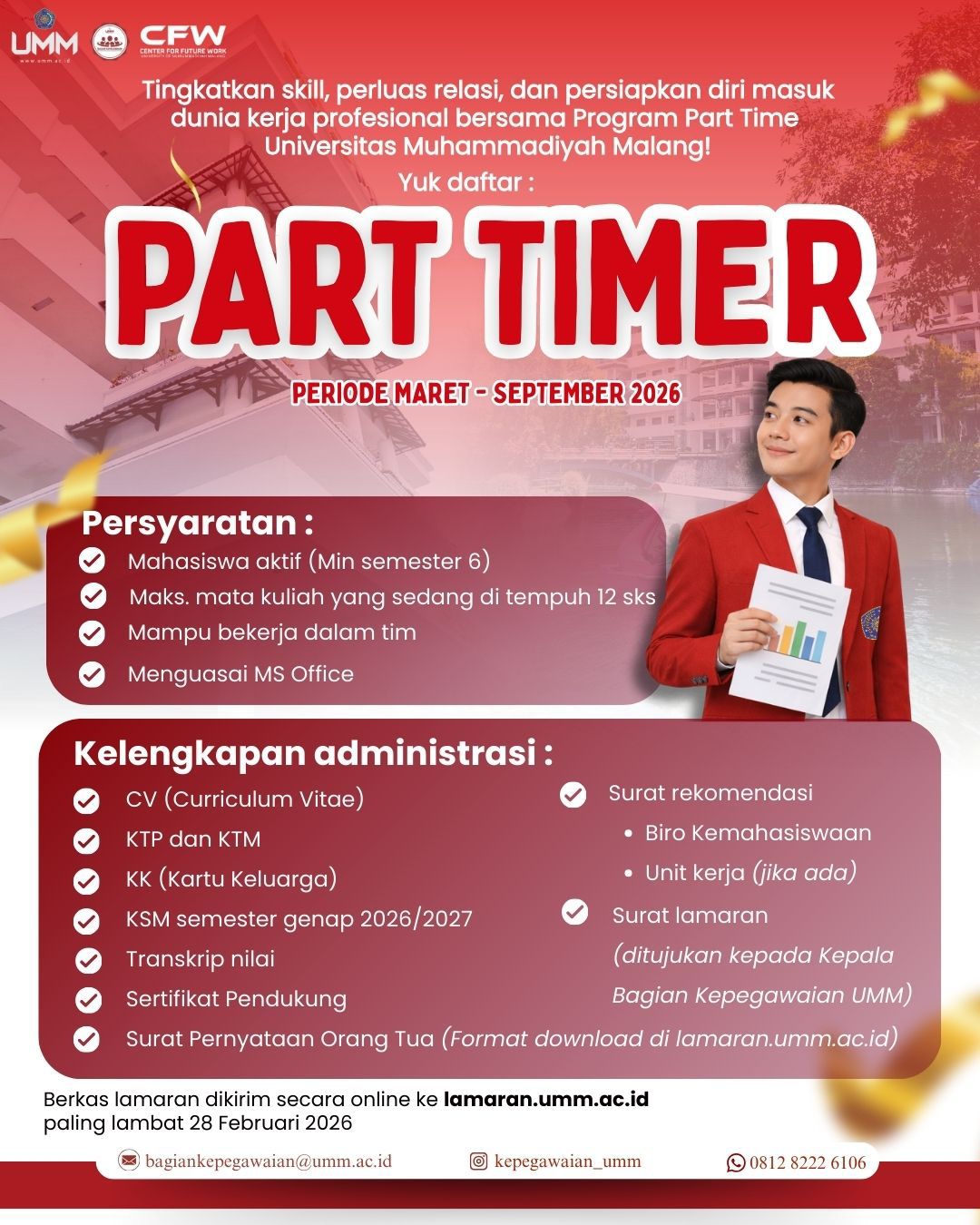 Program Part Time Periode 2026 - Program Studi Fisioterapi UMM
