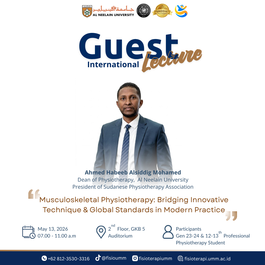 International Guest Lecture 2026 - Program Studi Fisioterapi UMM